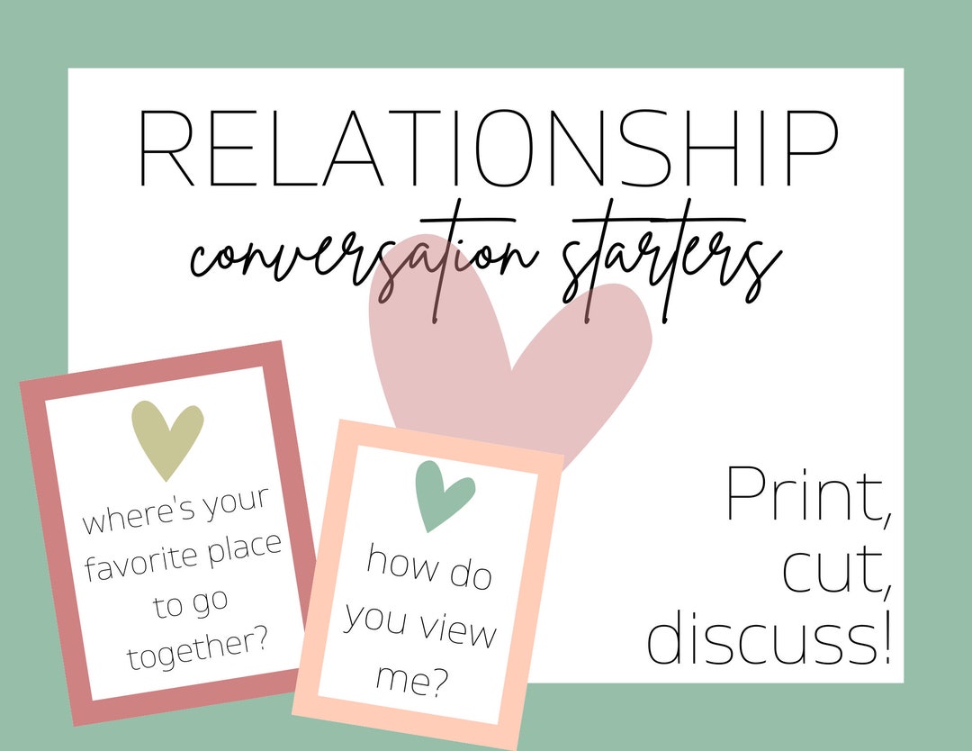 Relationship Conversation Cards Digital Printable - Etsy