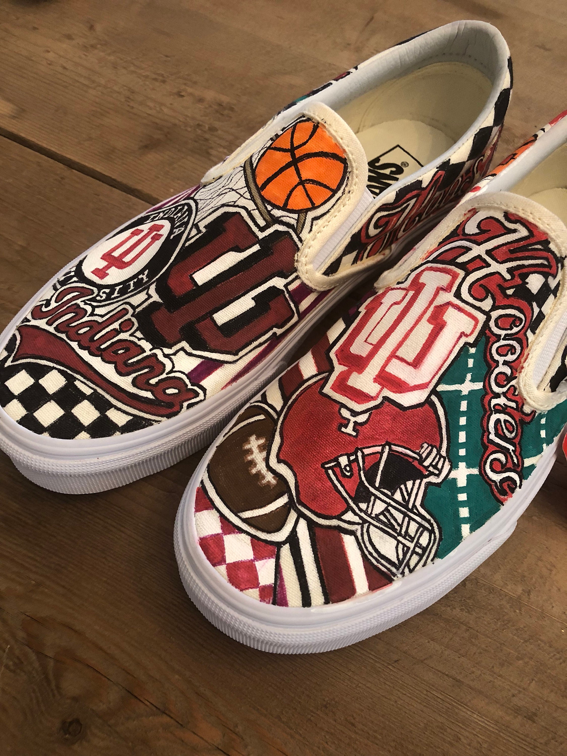Indiana University Hoosiers custom sneakers | Etsy