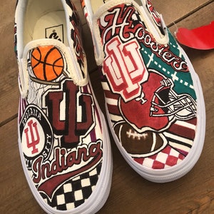 Indiana University Hoosiers Custom Sneakers - Etsy