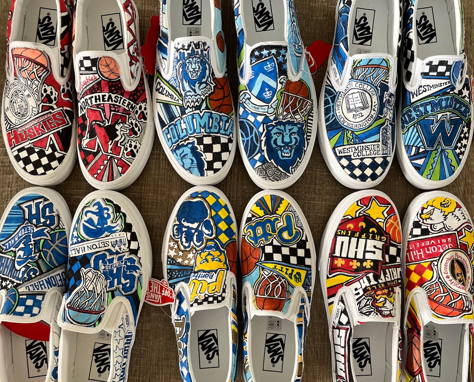 ANY School Custom College Sneakers - Etsy
