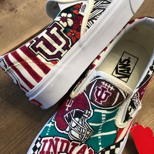 Indiana University Hoosiers Custom Sneakers - Etsy