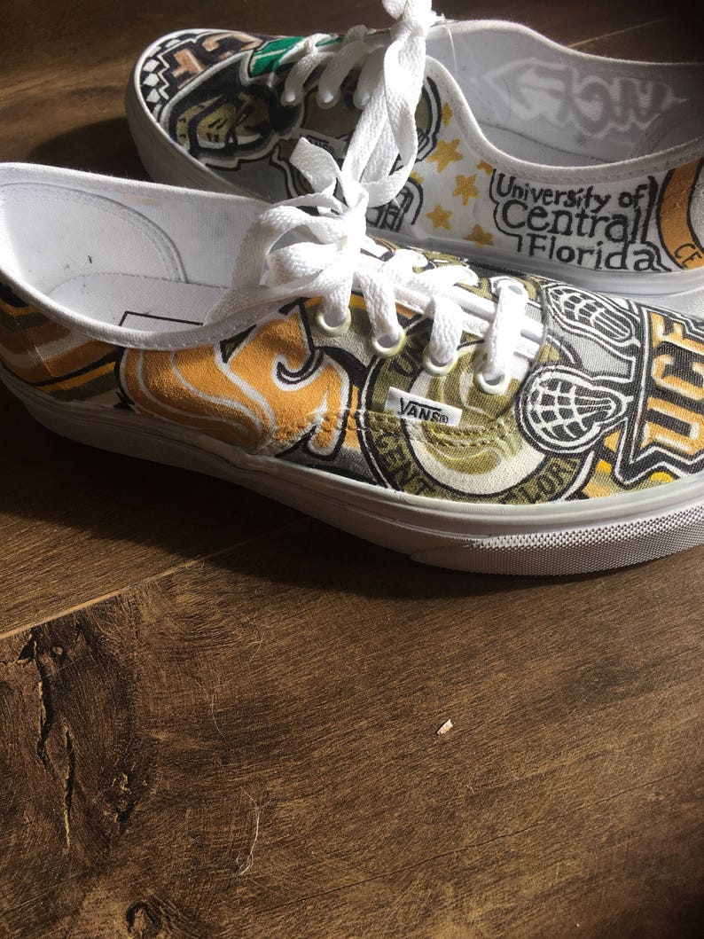 UCF University of Central Florida Custom Sneakers - Etsy