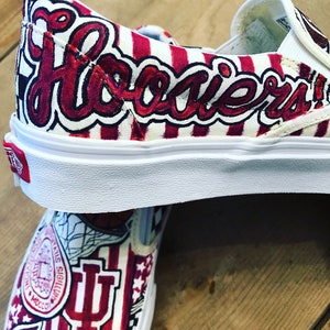 Indiana University Hoosiers Custom Sneakers - Etsy