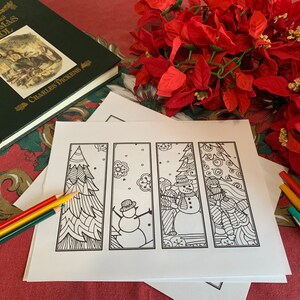 DIY Snowman Bookmarks-set of 4-holiday Crafts-winter - Etsy