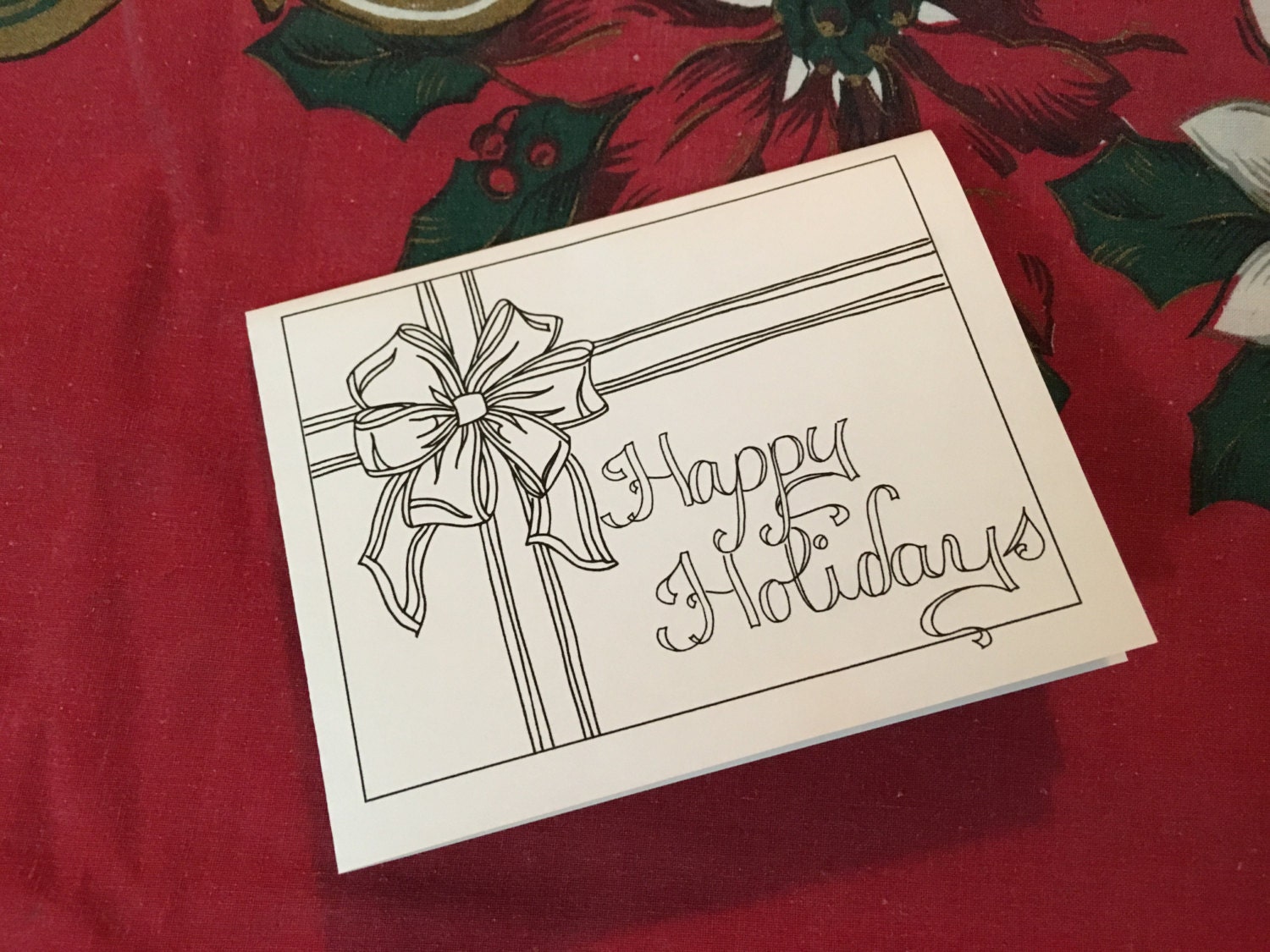 Color Your Own Christmas Cards- Holiday Cards DIY- Holiday Crafts ...