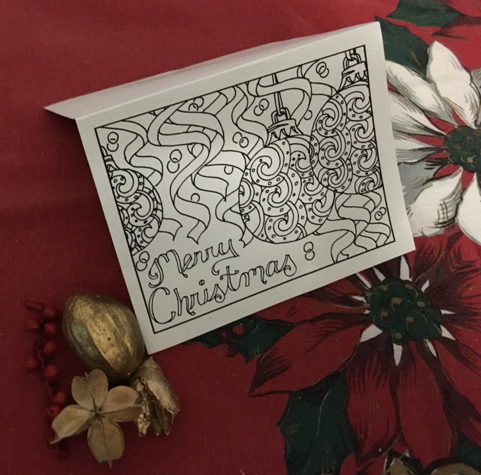 Color Your Own Christmas Cards Instant Download Holiday Crafts Creative ...