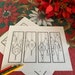 DIY Christmas Ornament Bookmarks- Set of 4- Holiday Crafts- Color Your ...