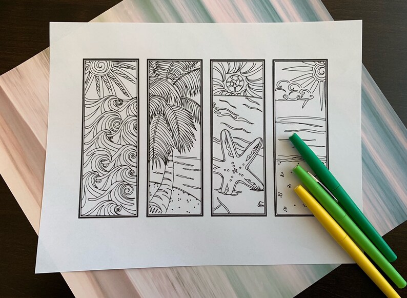 DIY Bookmarks- Set of 4- Instant Download- Gifts for Bookworms ...