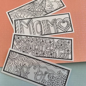 Mother's Day Bookmarks- Family Bookmarks- Mom Design Bookmarks ...