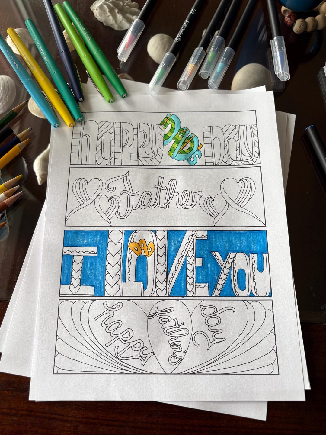 Father's Day Bookmarks- Family Bookmarks- Dad Design Bookmarks ...