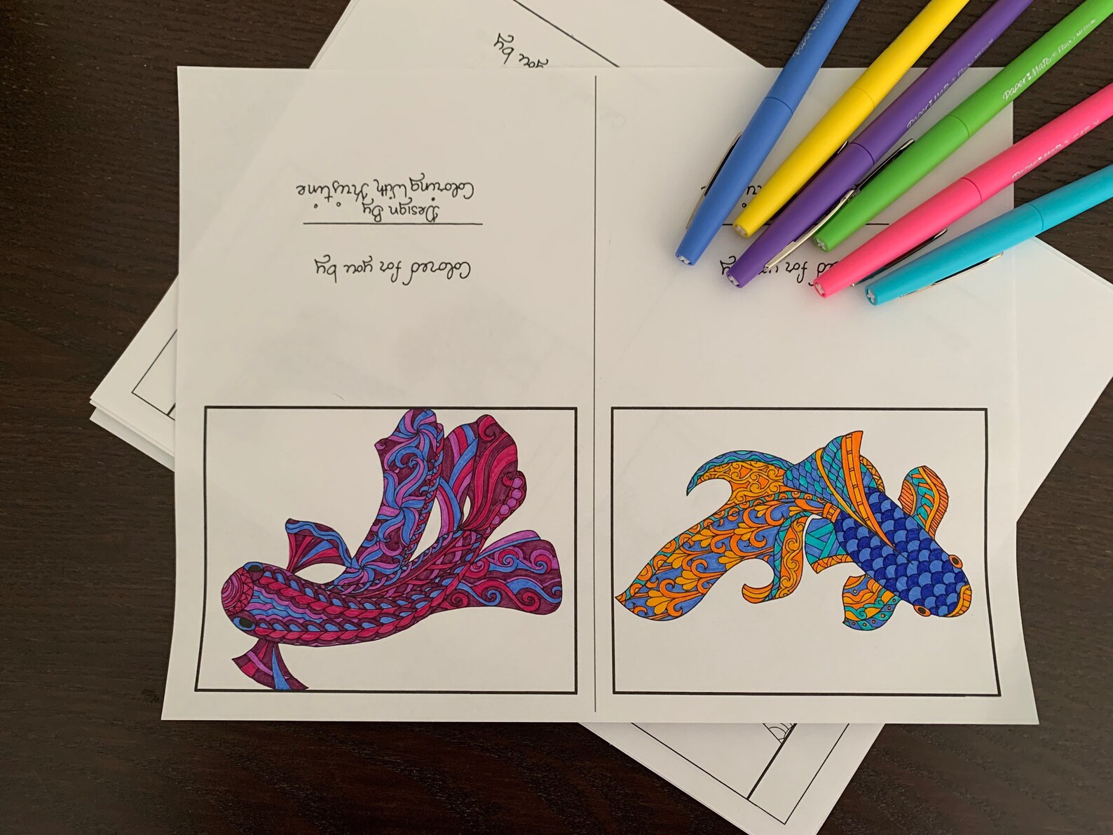 2 Color Your Own Greeting Cards Set Of Two Instant Download Etsy 2-color-your-own-greeting-cards-set-of-two-instant-download-etsy