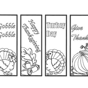 Fall Coloring Bundle! Printable Designs-holiday Bookmarks-color Your ...