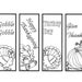 Fall Coloring Bundle Printable Designs-holiday Bookmarks-color Your Own ...