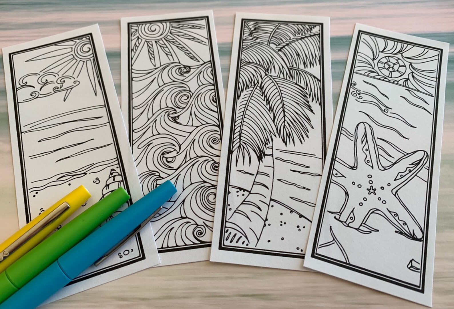 DIY Bookmarks- Set of 4- Instant Download- Gifts for Bookworms ...