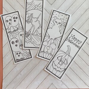 20 DIY Halloween Bookmarks! Printable Designs-bookmark Bundle-ghosts ...