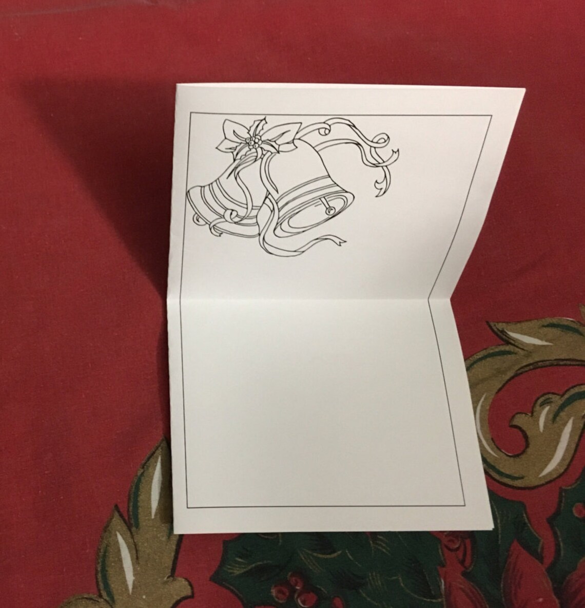 Christmas Cards, Color Your Own! Instant Download- Holiday Crafts ...