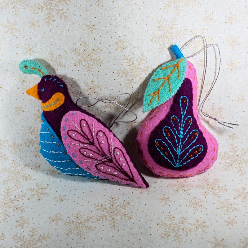 Partridge and Pear - Etsy