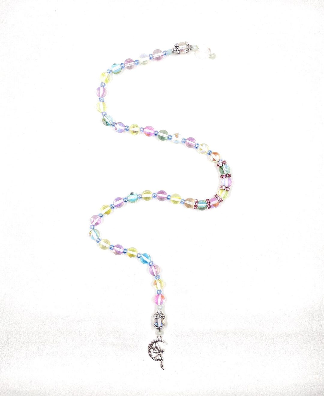 Fae Witch's Ladder - Rainbow Aura Quartz - Fairy Pagan/wiccan Prayer ...