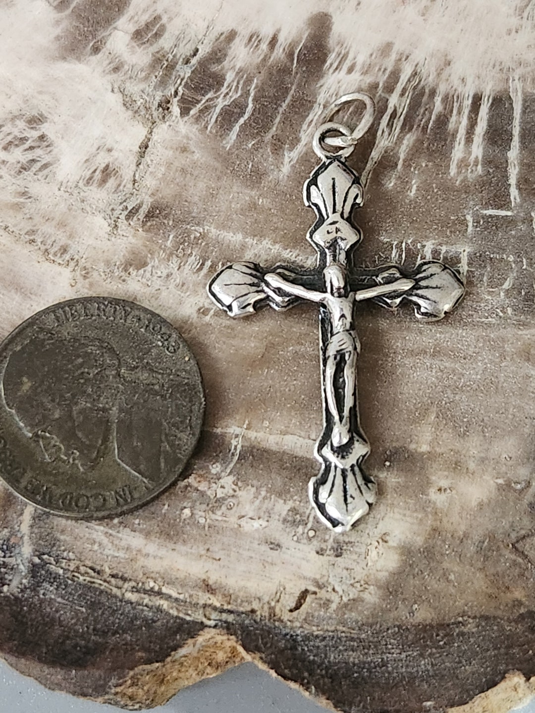 Cross Crucifix Pendent Only Sterling Silver Handmade Italy - Etsy