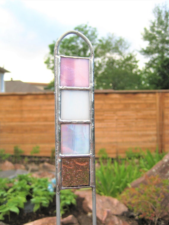 PLANT STAKE Stained Glass Four Colour Family | Etsy