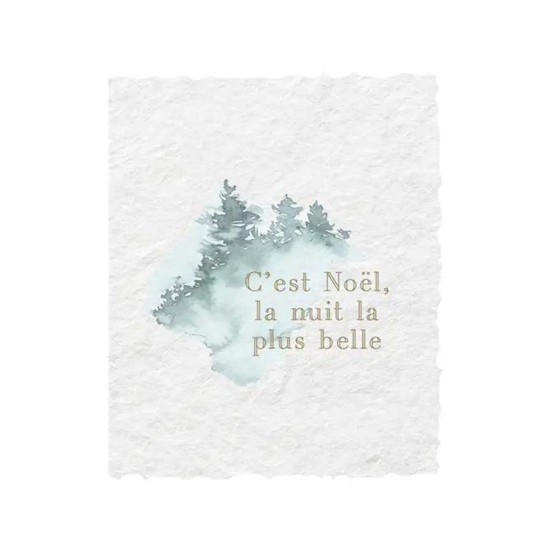 C'est Noel | French Christmas Holiday Greeting Card - Etsy