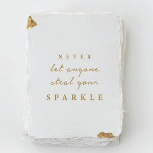 Never Let Anyone Steal Your Sparkle Greeting Card - Etsy