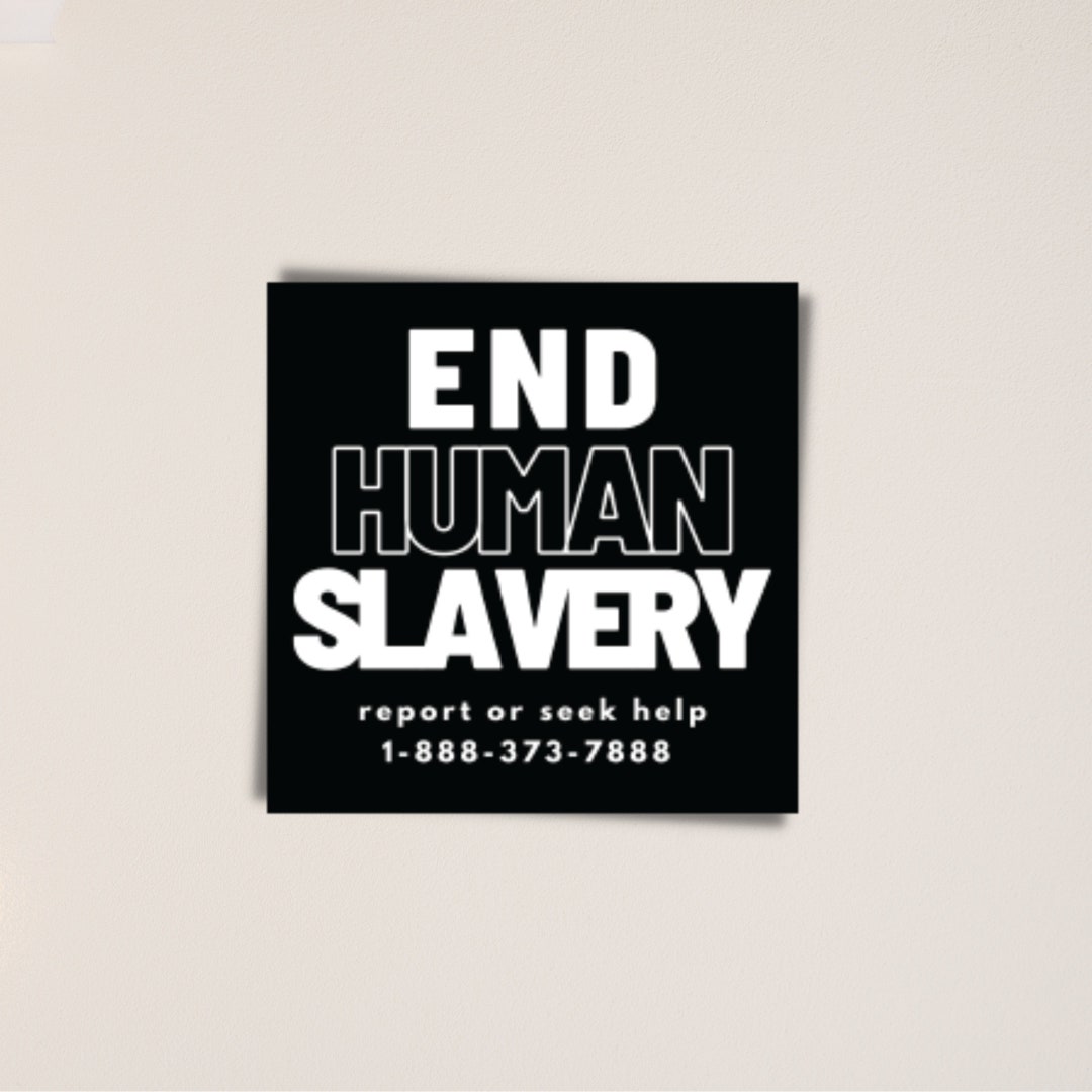 End Human Trafficking | 3" Vinyl Sticker - Etsy