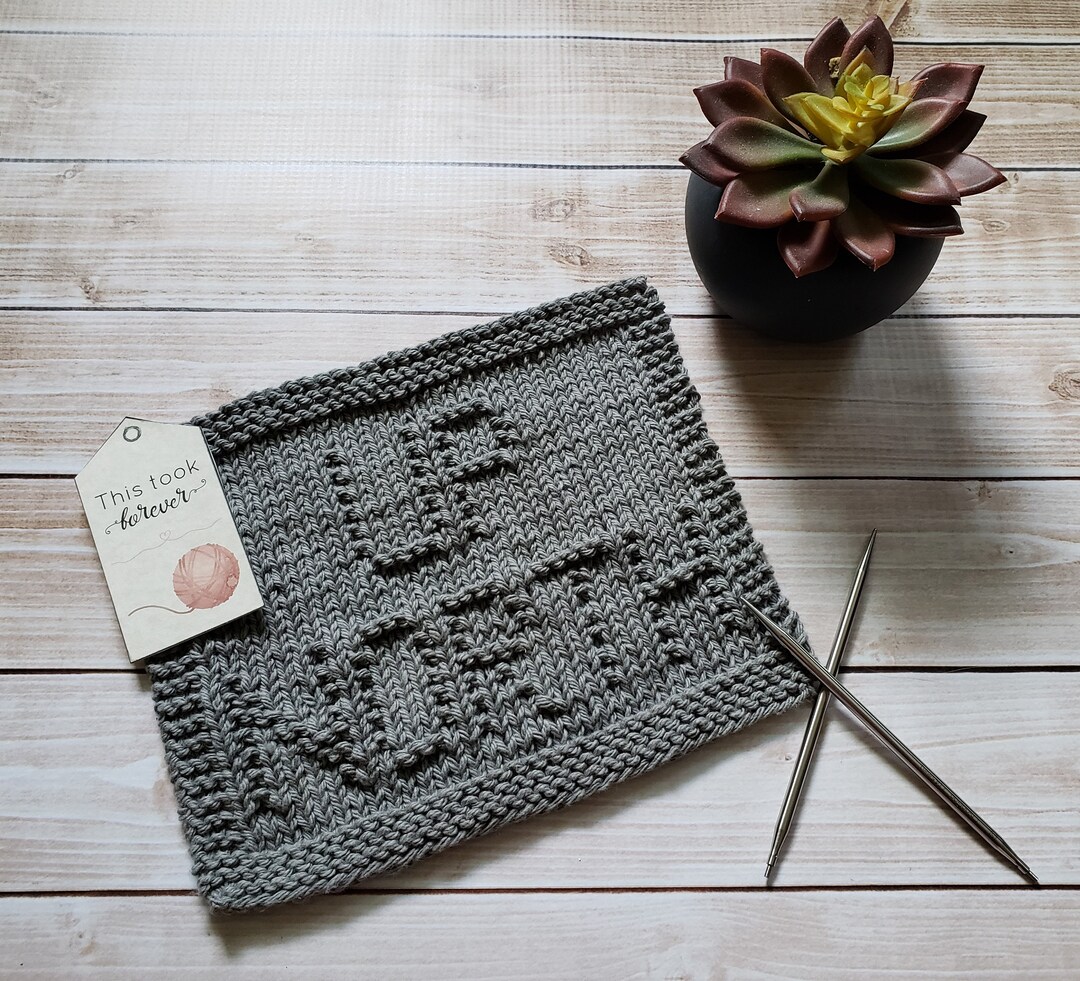 Up North Knit Dishcloth PDF Pattern - Easy Beginner Knitting Projects ...