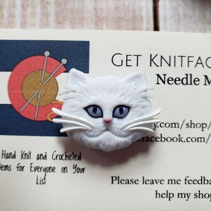 Cute Cat Needle Minder Cross-stitch Needle Holder Magnetic Needle Nanny ...