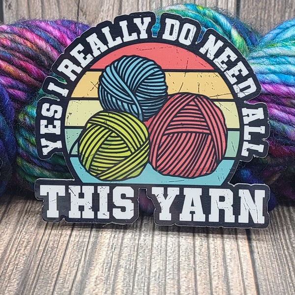 Knitting Vinyl Decal - Etsy