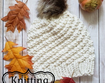 Golden October Hat PDF Pattern - Easy Beginner Knitting Projects ...