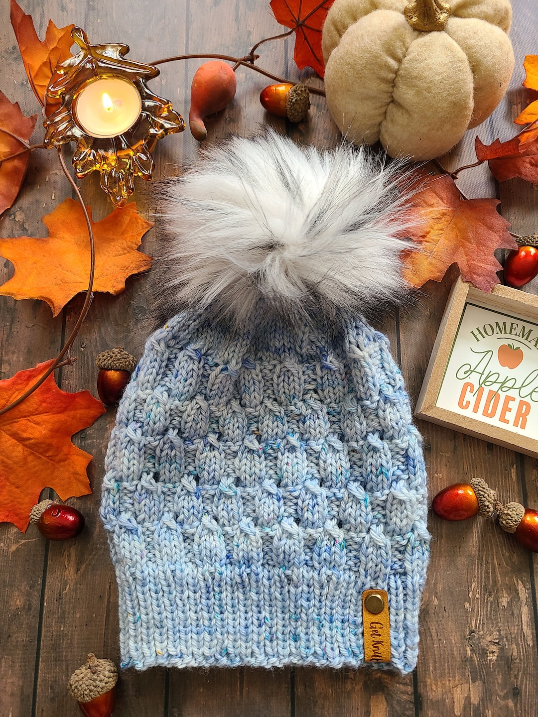 Burning Bridges Hat PDF Pattern - Simple Knit Hat - Easy Beginner ...