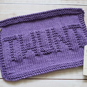 Twnt Knit Dishcloth PDF Pattern Easy Beginner Knitting Projects Instant ...