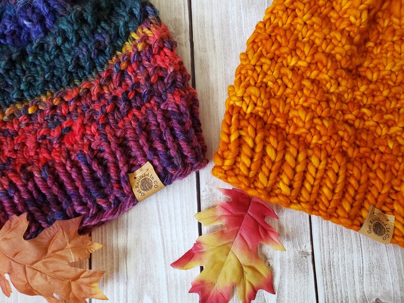 Golden October Hat PDF Pattern - Easy Beginner Knitting Projects ...