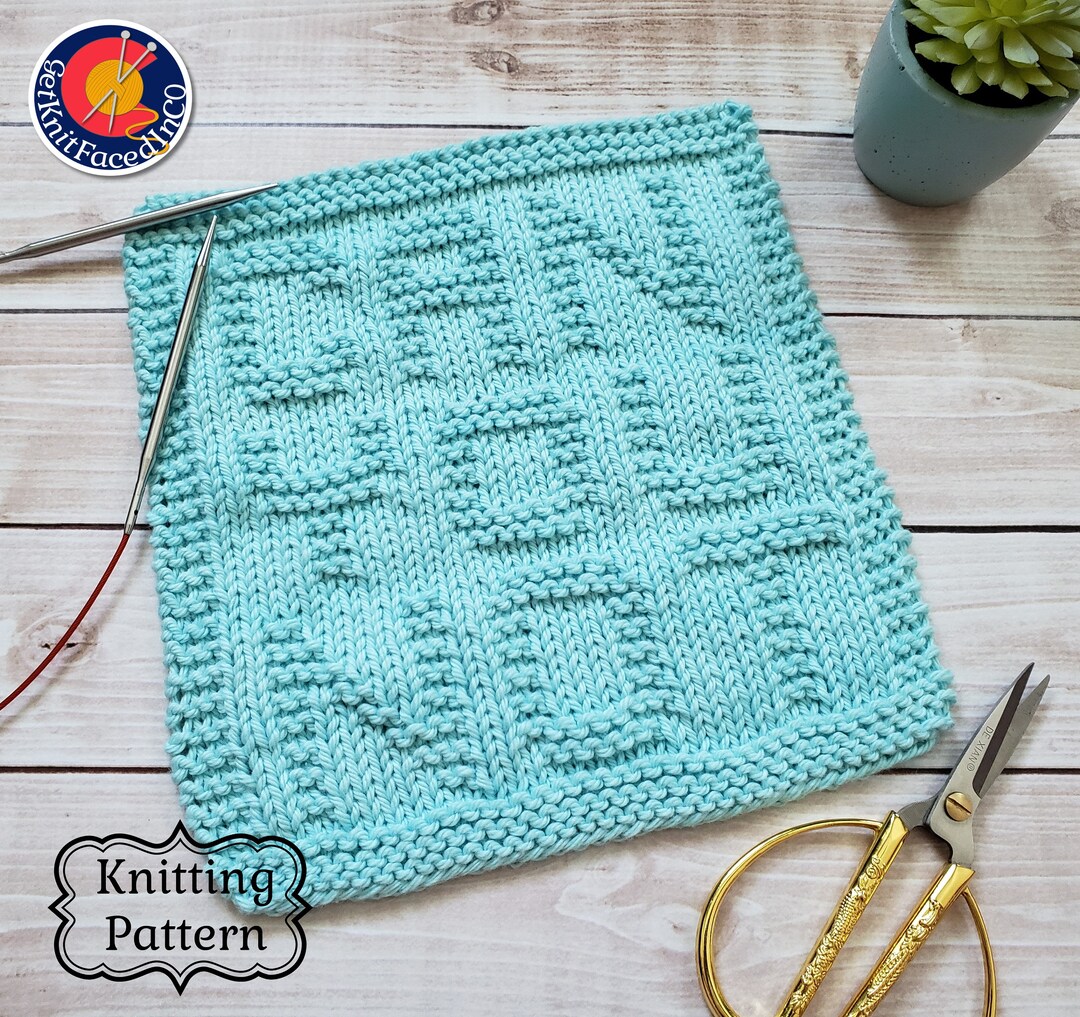 Beginner Simple Knitting Project - Can You Not Knit PDF Dish Cloth ...