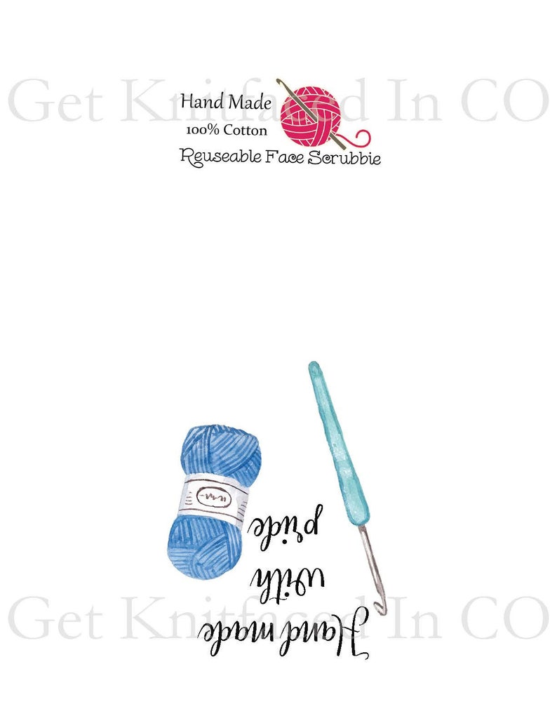 Face Scrubbie Template Package Set - PDF File Only - Instant Download ...