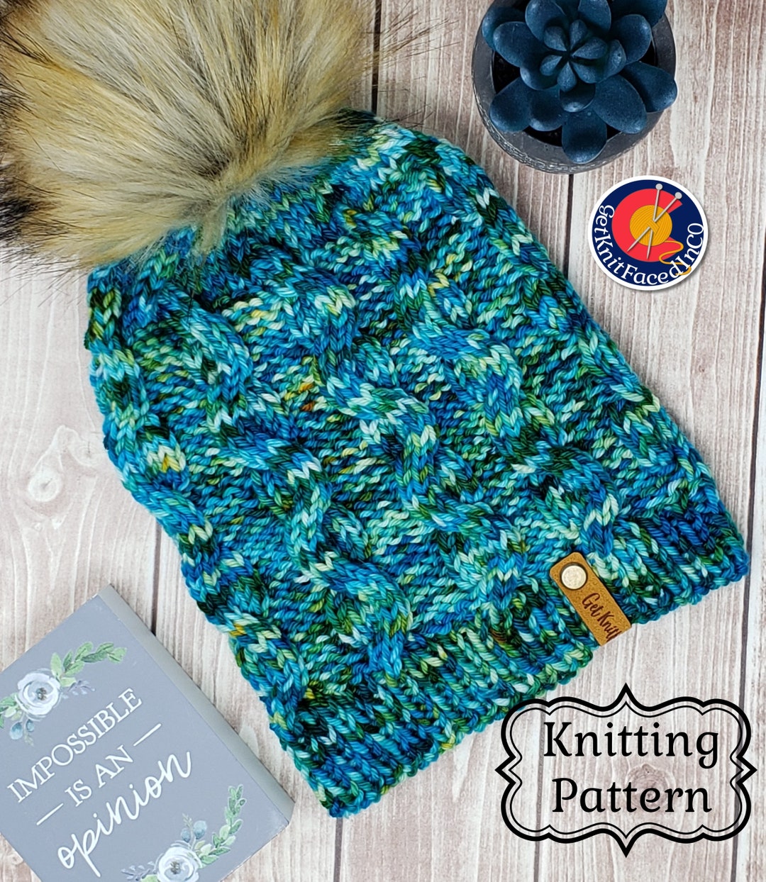 June Hat PDF Pattern - Simple Knit Hat - Easy Beginner Knitting ...