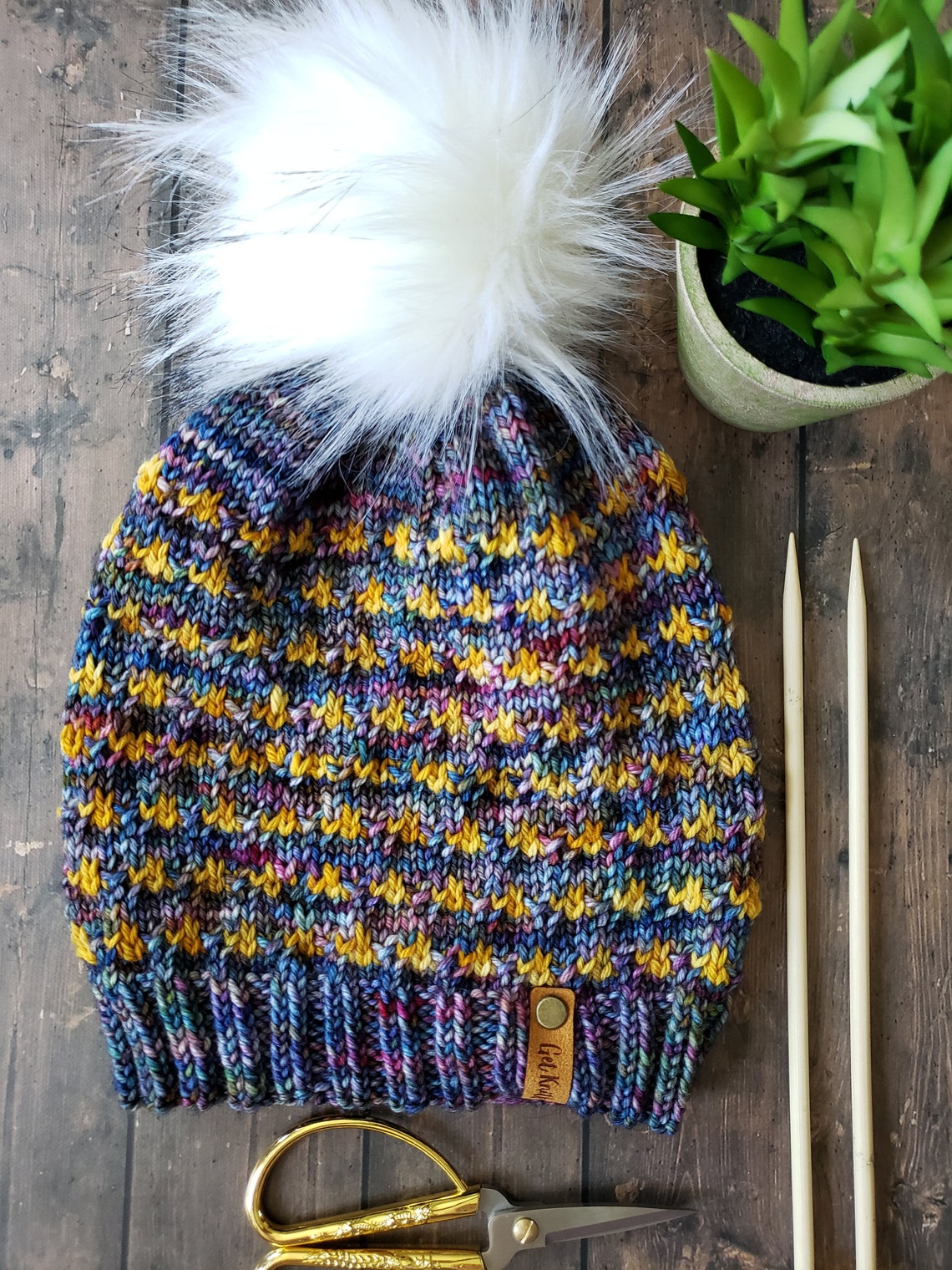 Bini Hat PDF Pattern Easy Chunky Knit Hat Simple Beginner - Etsy