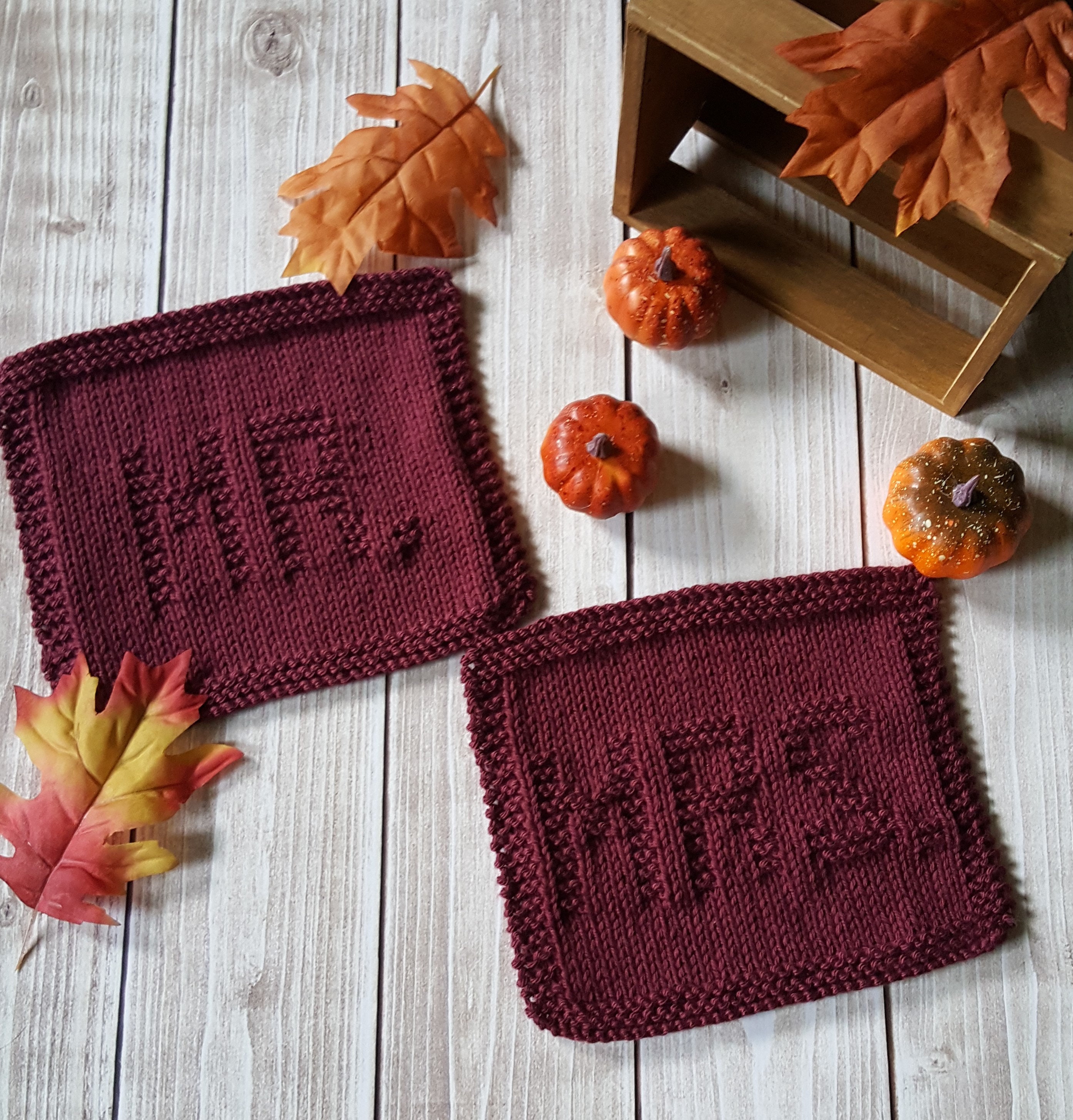 Mr. and Mrs. Dishcloth Knitting PDF Patterns Easy Beginner | Etsy