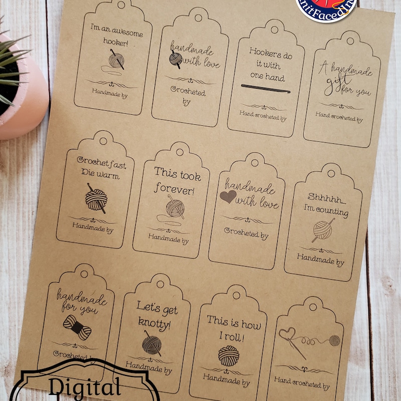 Crochet Tags - Etsy