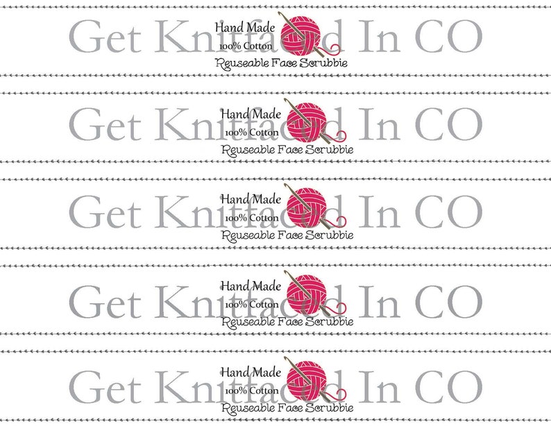 Face Scrubbie Template Package Set - PDF File Only - Instant Download ...