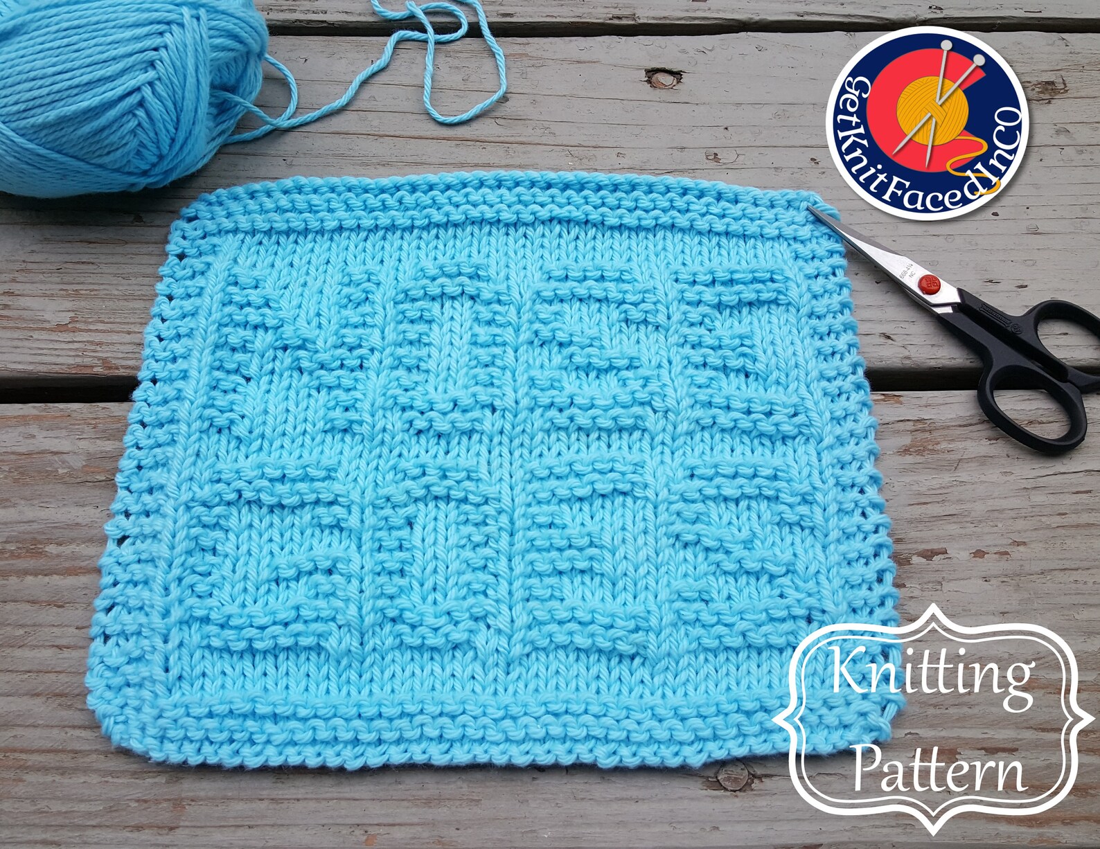 Nose Goes Knit PDF Dishcloth Pattern - Easy Beginner Project - Instant ...