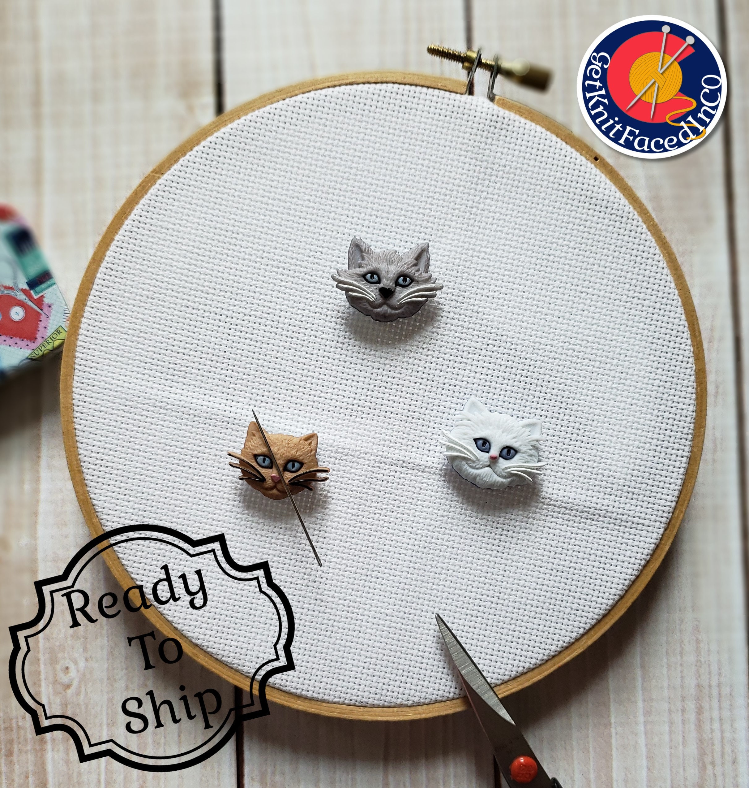 Cute Cat Needle Minder Cross-stitch Needle Holder Magnetic - Etsy