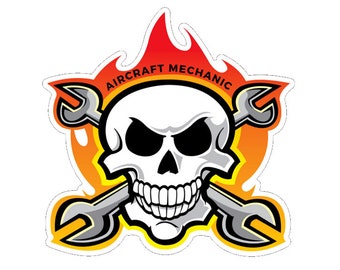 Aircraft Mechanic Sticker - Etsy