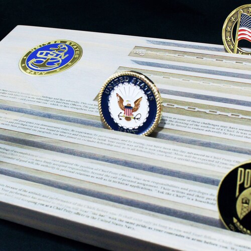Navy Chief's Creed Military Challenge Coin Display Holder - Etsy