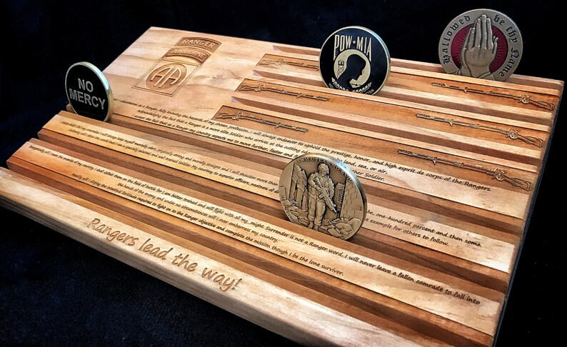 82nd Airborne Ranger Divison Challenge Coin Display Holder - Etsy