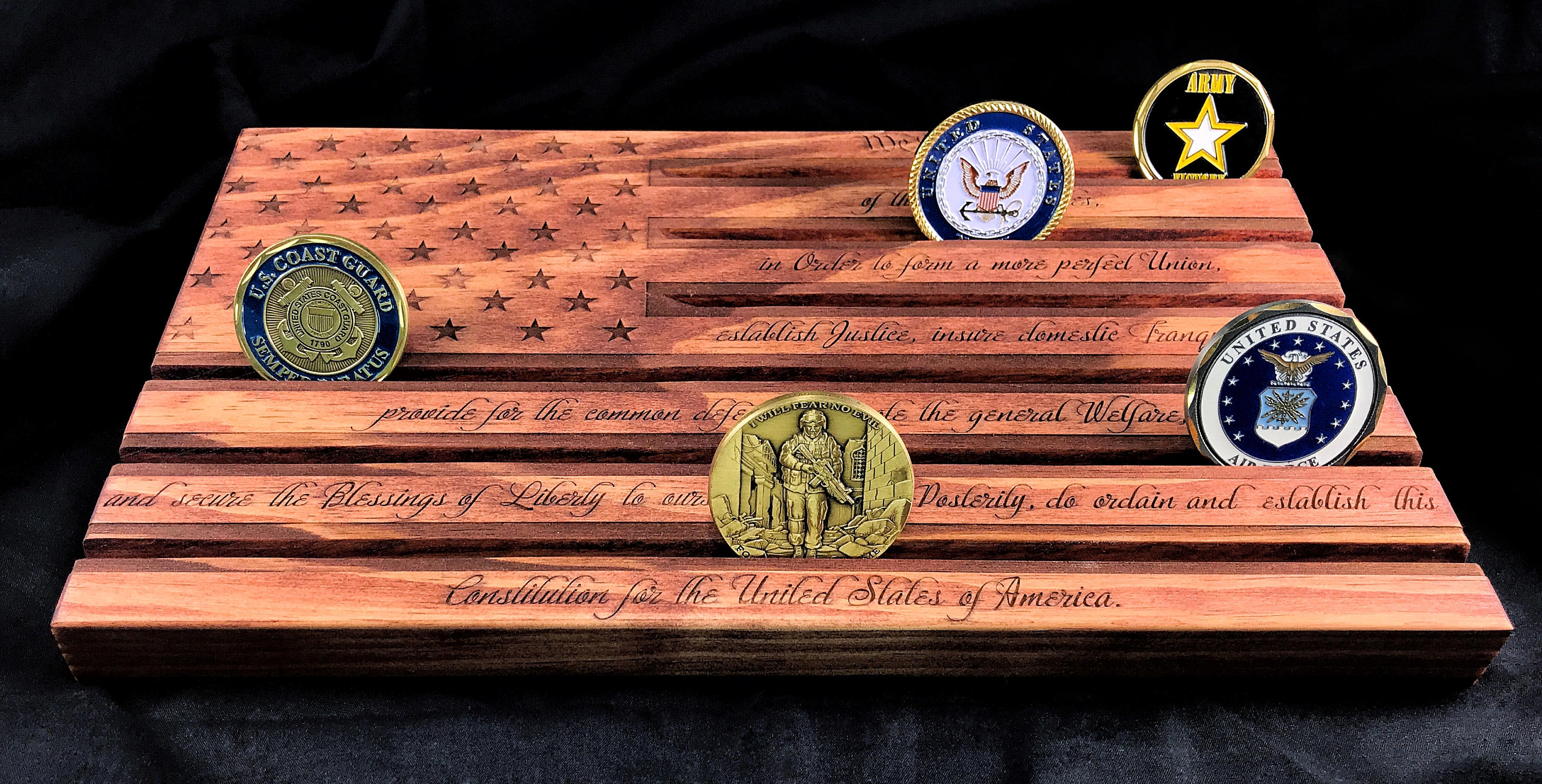 We the People Challenge Coin Display Personalized - Etsy