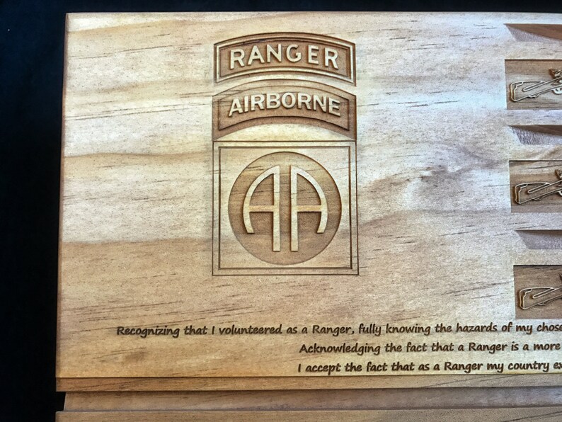 82nd Airborne Ranger Divison Challenge Coin Display Holder - Etsy