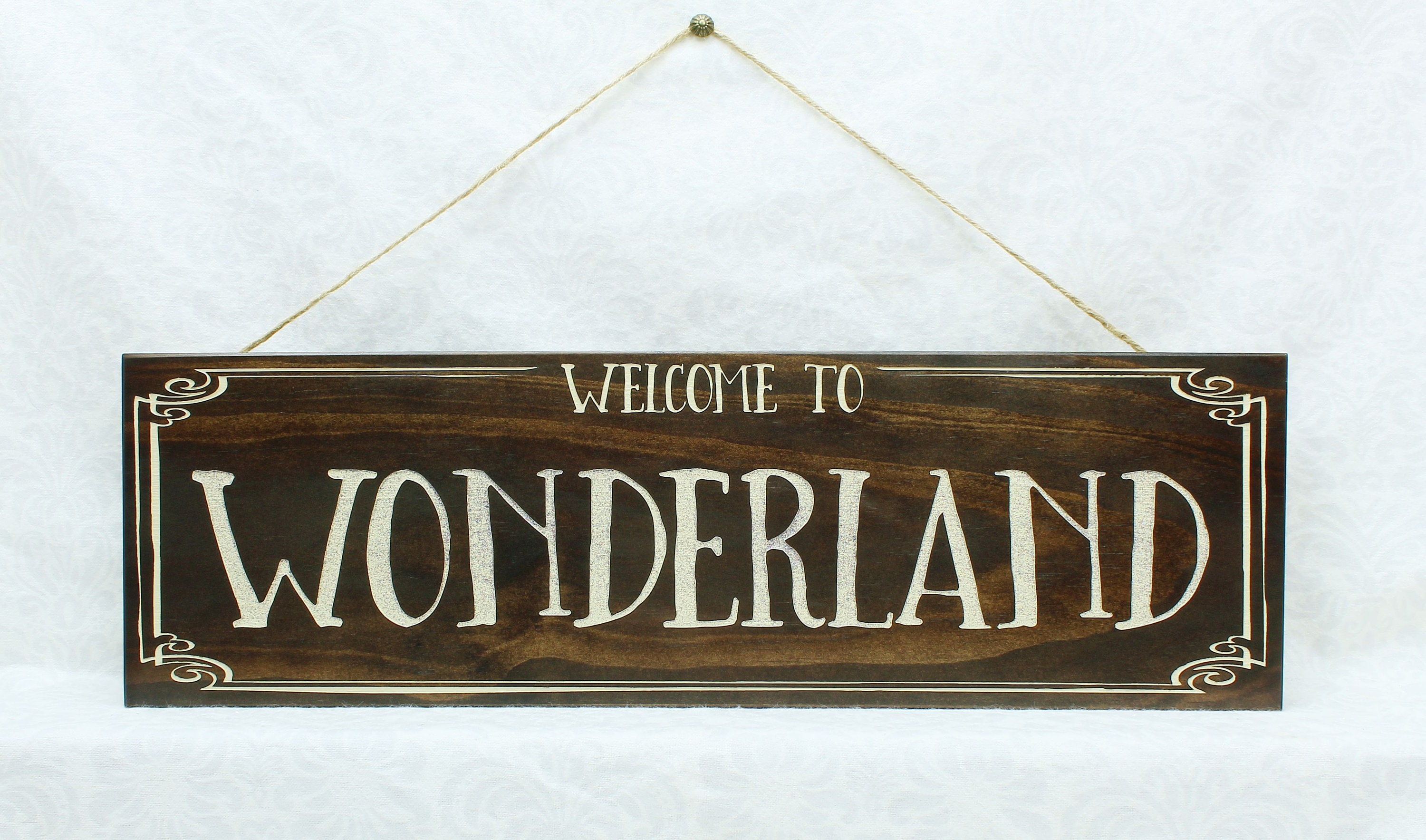 Welcome to Wonderland Wood Sign | Etsy