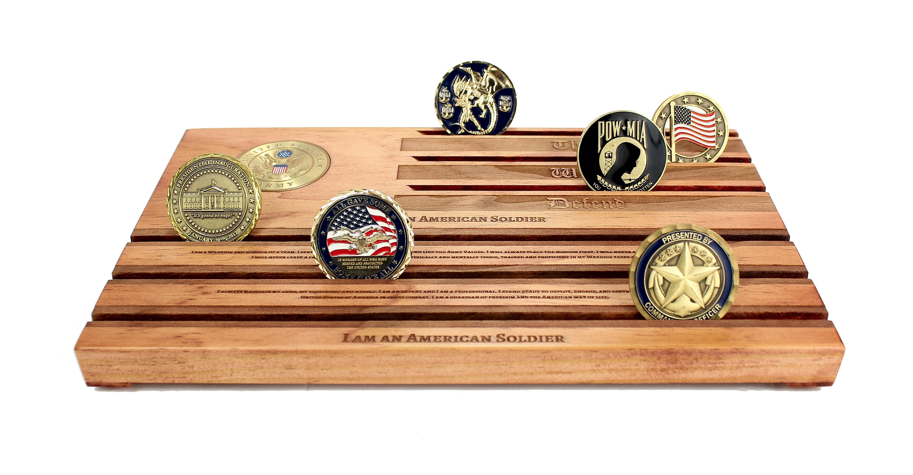 U.S. Army Coin Rack Army American Solider Military Challenge - Etsy